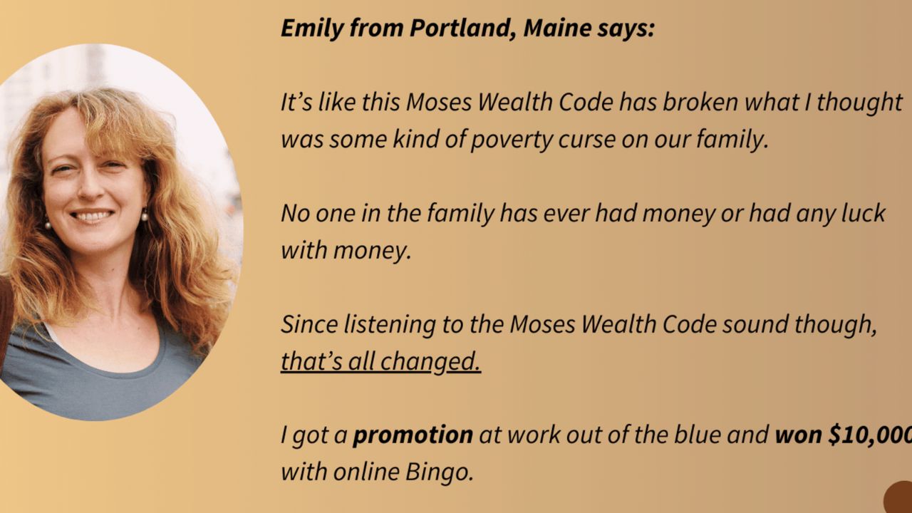 Moses Wealth Code Review: Attract Wealth with Sound